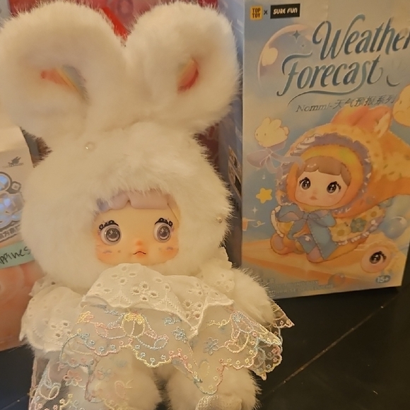 Accessories | 8 Rainbox Nommi Weather Forecast Cute White Bunny Plush ...